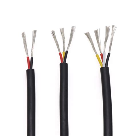 Pvc 차폐 구리 주석 도금 절연 신호 제어 케이블 1m 블랙 구리 와이어 14awg Pvc 채널 시스 234 코어