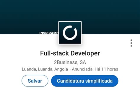 Vaga Para Desenvolvedor Full Stack Empregos Yoyota Angola Vagas De Emprego Em Angola