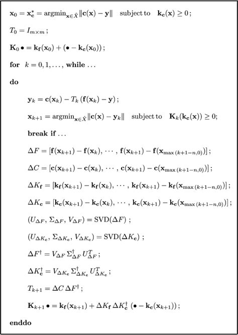 The Manifold Mapping Algorithm For Constrained Optimization Download Scientific Diagram