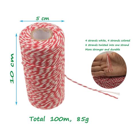 Cotton Twine Christmas String Rope Cord T Wrapping Arts Temu Canada