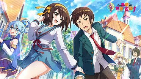 High Quality 4k Konosuba X Haruhi Suzumiya By Sdugoten On Deviantart