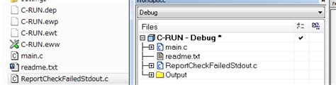 c run runtime analysis in stand alone mode