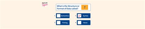 what is the structure or format of data called scaler topics