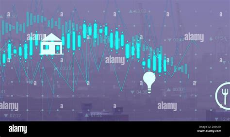 Image Of Multiple Digital Icons And Data Processing Against Aerial View
