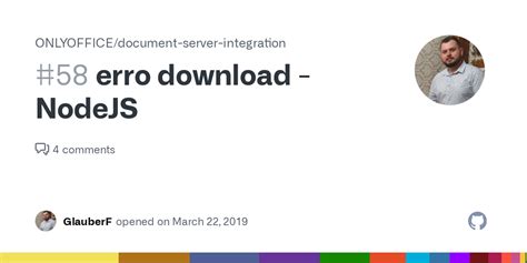 Erro Download Nodejs · Issue 58 · Onlyofficedocument Server