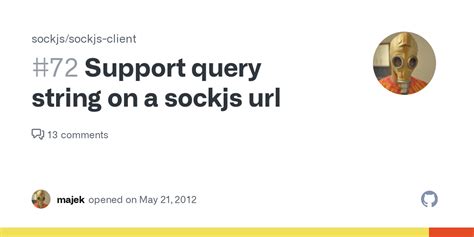 Support Query String On A Sockjs Url · Issue 72 · Sockjssockjs Client