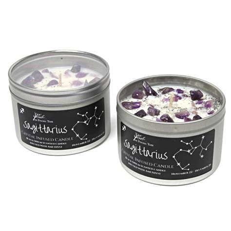 Sagittarius Crystal And Jewellery Scented Zodiac Candle