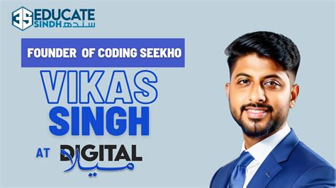 Vikas Singh Founder Of Coding Seekho At Digital Mela 2025 Sindhs Biggest Virtual Fest