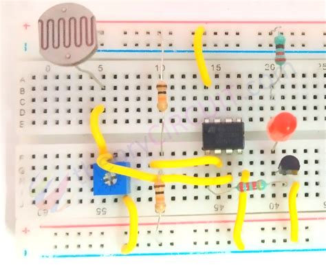 Light Detector Using Ic 555 Dark Detector From 555 Timer