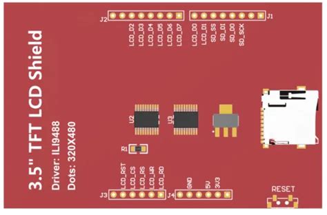 3 5 inch resolution 320x480 driver ili9488 arduino uno and mega2560 resistive touch lcm display