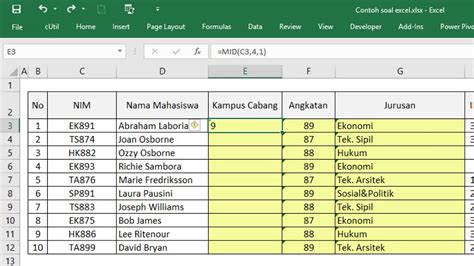Soal Tes Excel Part1 Youtube