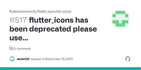 Fluttericons Has Been Deprecated Please Use Flutterlaunchericons