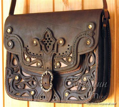 Кожаные сумки в этно стиле Сергея Кузьмина | Tooled leather handbags ...