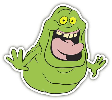 Ghostbusters Slimer Cartoon Sticker Decal 24 Ebay