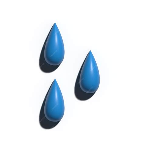 Premium Vector 3d Water Drop Vector Template