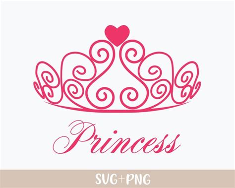 Princess Svg Tiara Svg Crown Svg Princess Tiarra Svg Cut Etsy