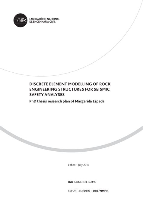 Pdf Discrete Element Modelling Of Rock Engineering Structures For