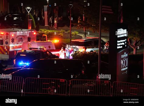 Law Enforcement Respond To An Incident At The Washington Hilton During