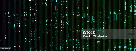 Abstract Futuristic Cyberspace With Binary Code Matrix Background Stock Illustration Download