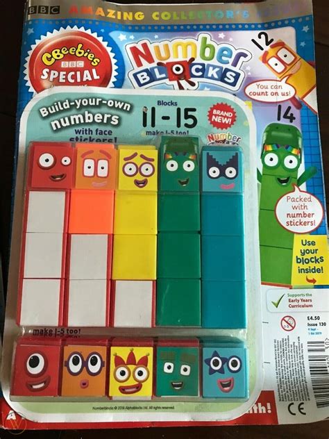 Numberblocks Magazines With Toys 1 5 6 10 And 11 15 Plus Alphablocks