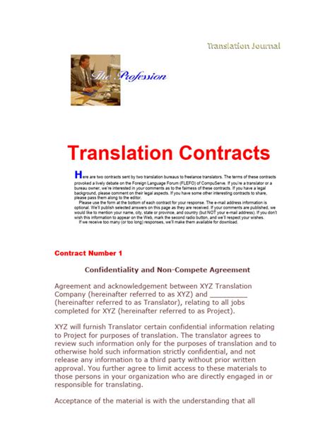 Translation Contracts Pdf