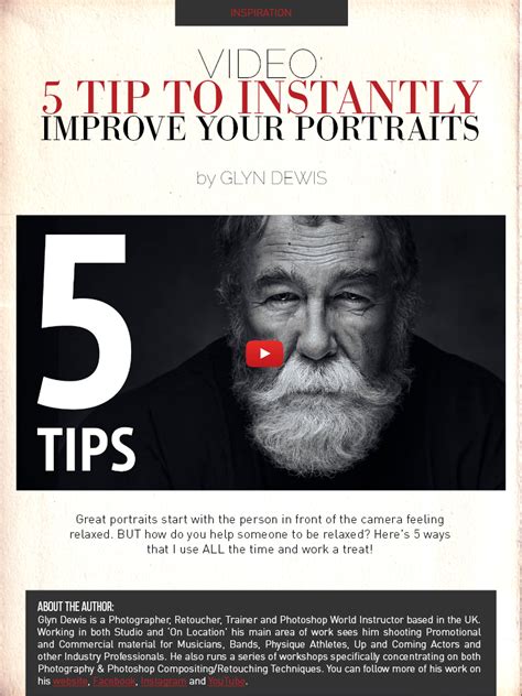 My 5 Tips Videos Featured In Photography Masterclass Magazine — Glyn Dewis