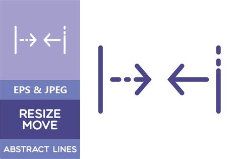 Resize Move Icon Abstract Lines Gráfico por beldonbenediktus Creative Fabrica