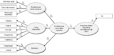 Final Structural Model 3 Linking The Psychological Career Download Scientific Diagram