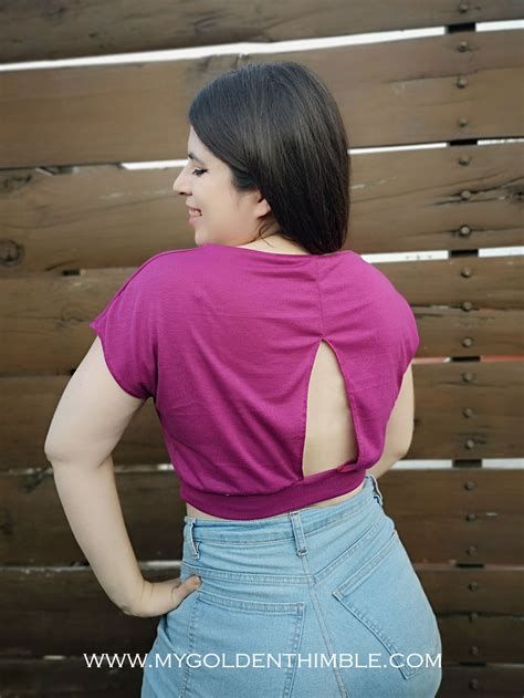 Iris Drop Shoulder Top My Golden Thimble