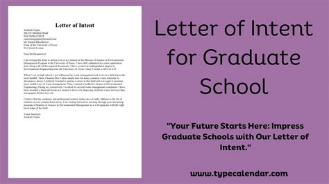 Sample Phd Letter Of Intent