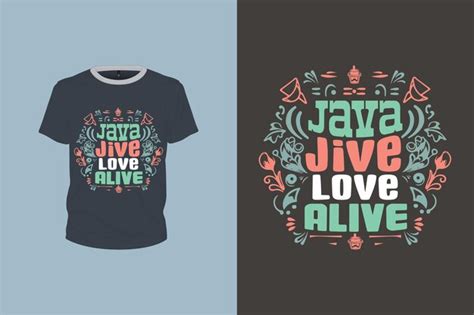 Premium Vector Vector Java Jive Love Alive Lettering Coffee Romantic