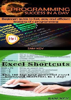 PDF READ Programming C Programming Success In A Day Excel Shortcuts C Programming C