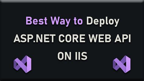 How To Publish Deploy C ASP NET Core Web Api On IIS YouTube