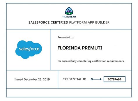 Florinda Premuti On Linkedin Salesforce Certified Platformappbuilder Pwc