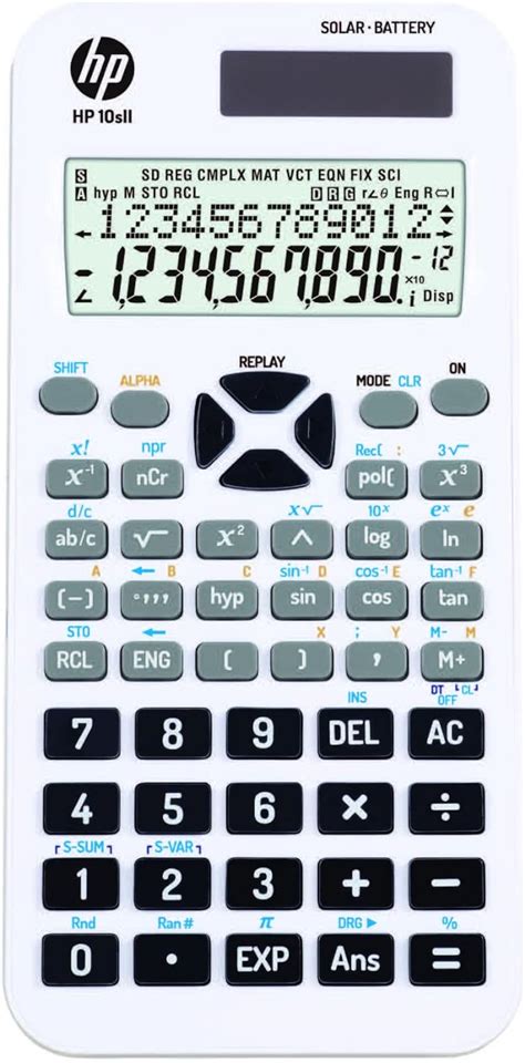 HEWLETT PACKARD HP Scientific Calculator SII White HP SII Office Electronics Amazon Com Au