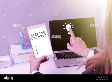 text showing inspiration creative solutionsoriginal and unique approach
