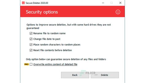 Secure Delete Professional V Free Download FileCR