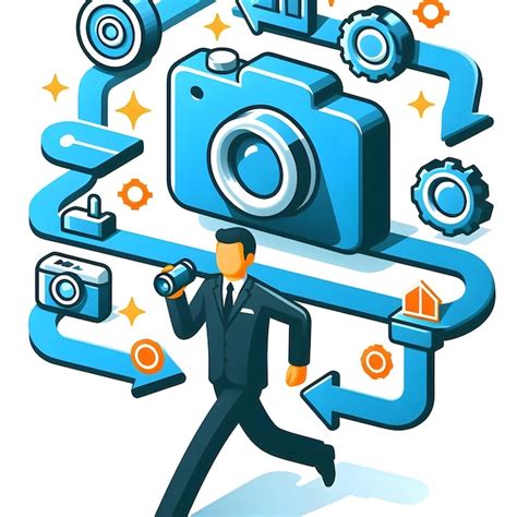 Flat Glossy Workflow Diagram With Arrows And Processes Smart Business Concept In Simple Vector