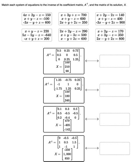 Match Each System Of Equations To The Studyx