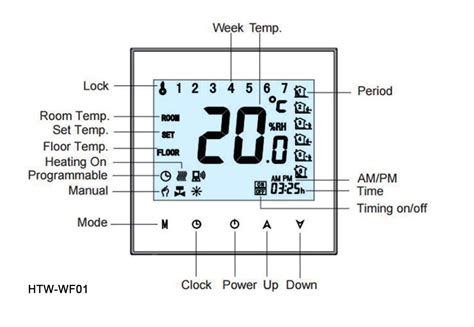 Programmable Heating Thermostat Smart Hotel Thermostat Temperature Control