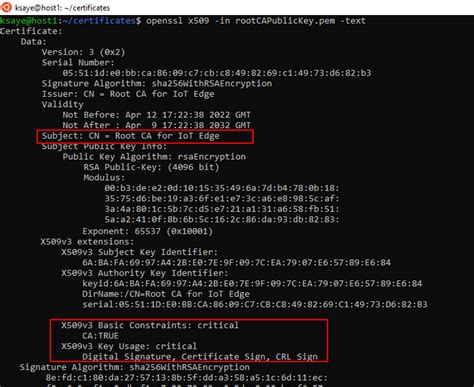 Using Openssl To Create Edgedevice Ca Certificates For Azure Iot Edge