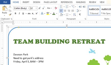 Word 2013 Formatting Text