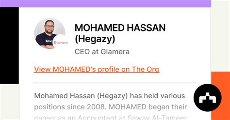 Mohamed Hassan Hegazy Ceo At Glamera The Org
