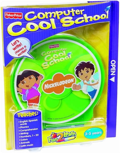 Fisher Price Fun 2 Learn Computer Cool School Dora Y Diego Software