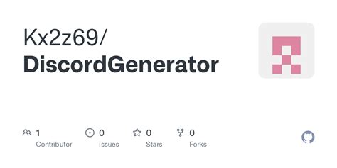 GitHub Kx Z DiscordGenerator
