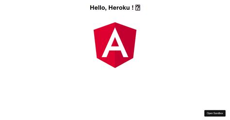 Angular 2 Heroku Codesandbox
