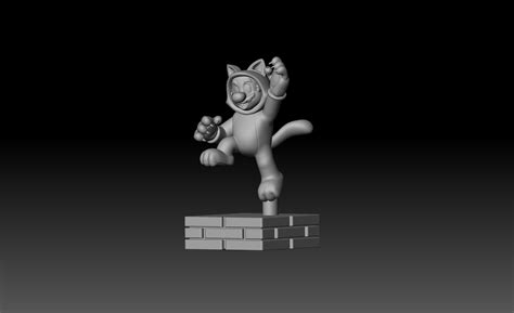 Archivo 3d Mario Gato 1 Super Mario Bros・plan Imprimible En 3d Para