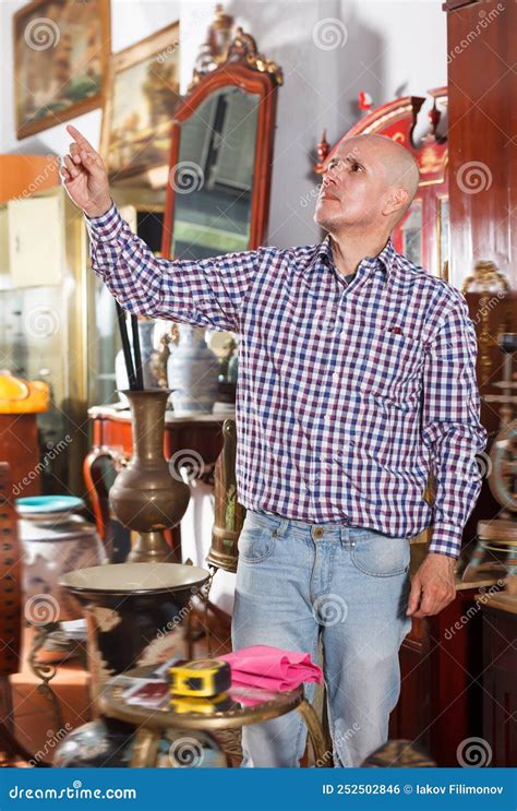 Adult Mature Man Pointing At Something Stock Photo Image Of Cultural Antique