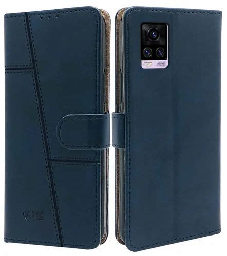 Vivo V Blue Leather Mobile Flip Cover At Rs In Mumbai ID