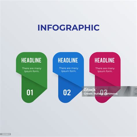 시각화 된 숫자 인포 그래픽 템플릿 디자인 3가지 옵션 단계 또는 프로세스가 있는 비즈니스 개념 인포그래픽 벡터 시각화는 워크플로 레이아웃 다이어그램 연례 보고서 웹에